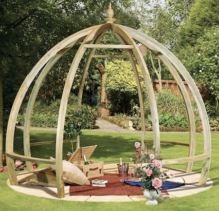 A Patio Circle for a Pergola